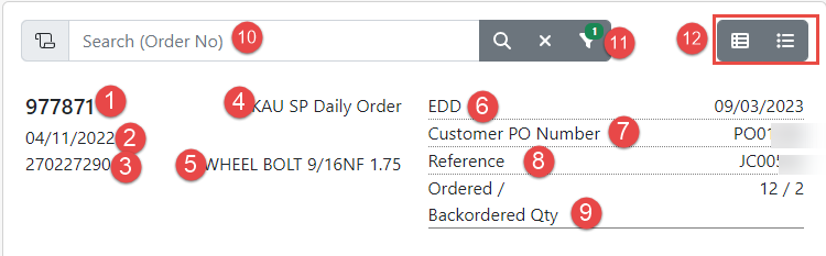 Dealer Online: Spare Parts Back order Enquiry – Kubota