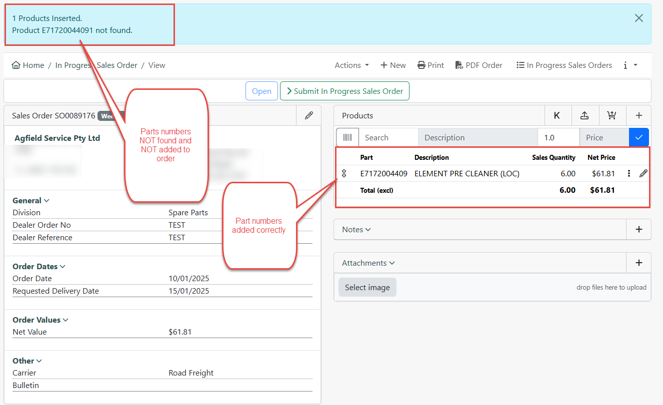 How to use Dealer Spare Parts Order Upload (Batch Ordering) – Kubota